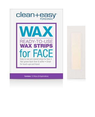 CLEAN AND EASY READY TO USE FACE WAX STRIPS 12 PK – Purple Beauty Supplies
