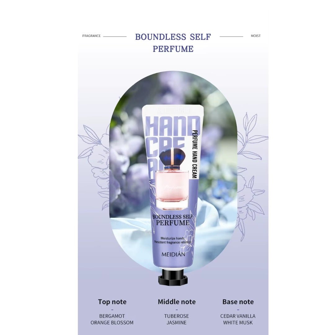 MEIDIAN PERFUMED HAND CREAM 30GM | BOUNDLESS SELF – Purple Beauty Supplies
